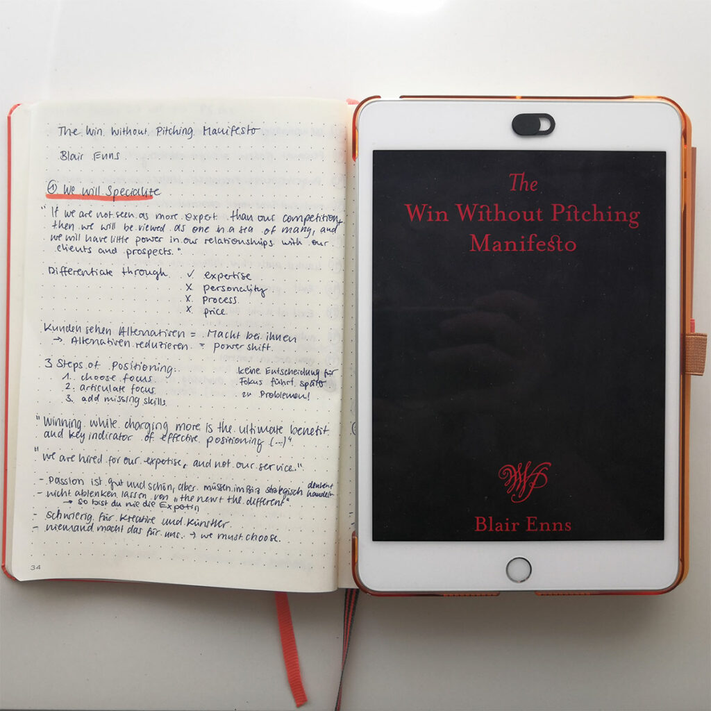 Book Notes: The Win Without Pitching Manifesto - kommunikato